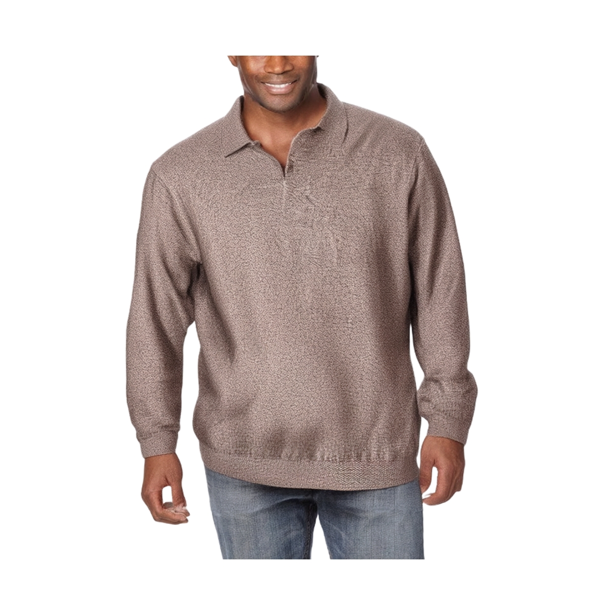 Click here for KingSize Mens Big & Tall Lightweight Polo Sweater... prices