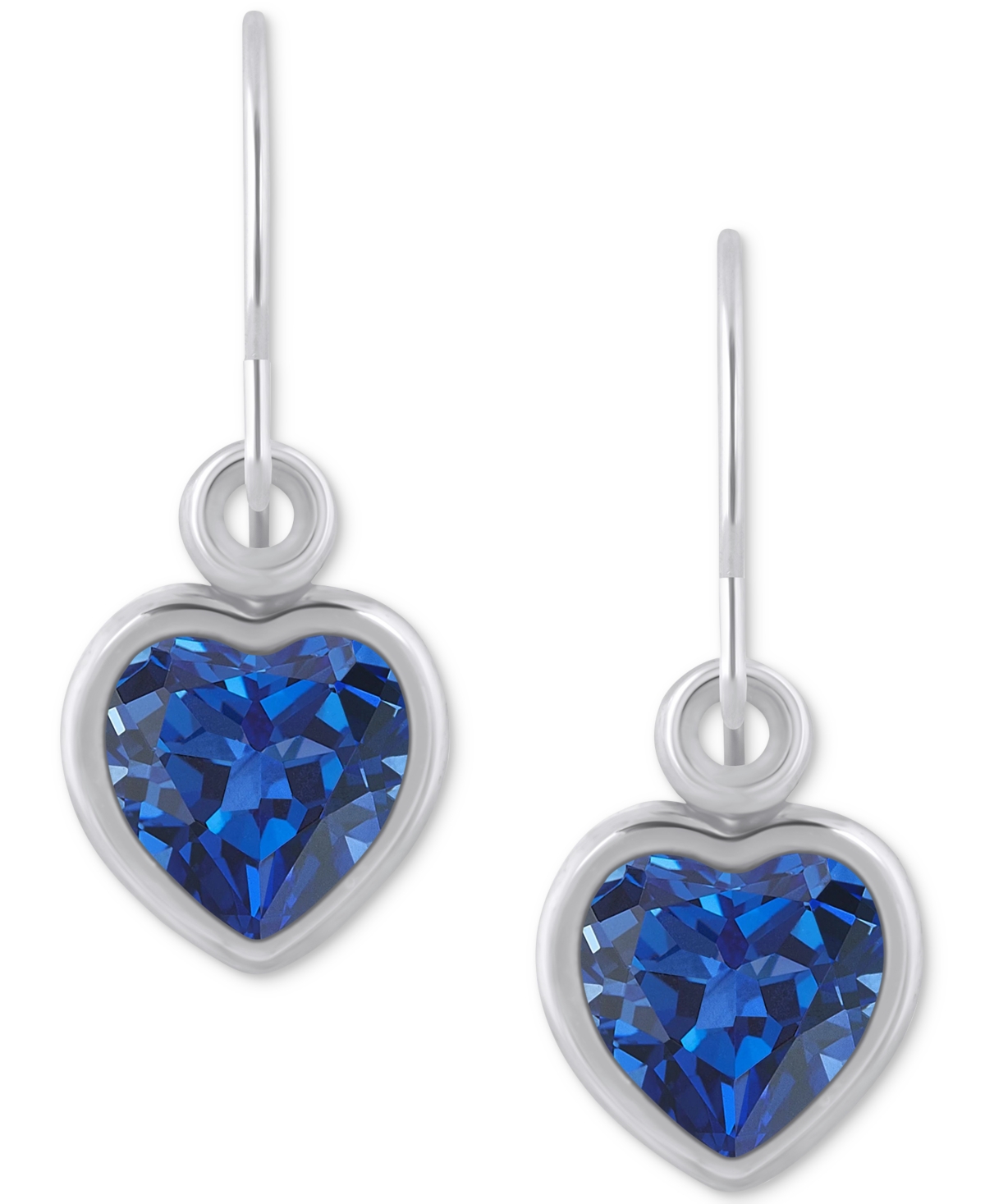 Click here for Gemstone Heart Drop Earrings in 10k Yellow Gold (a... prices