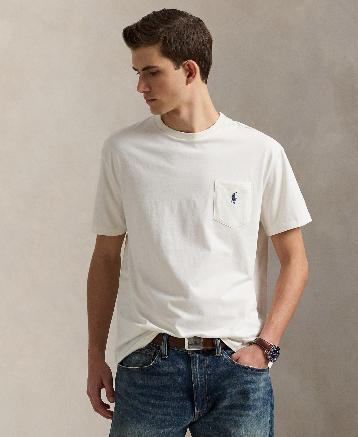 Click here for Polo Ralph Lauren Mens Classic-Fit Jersey Pocket T... prices