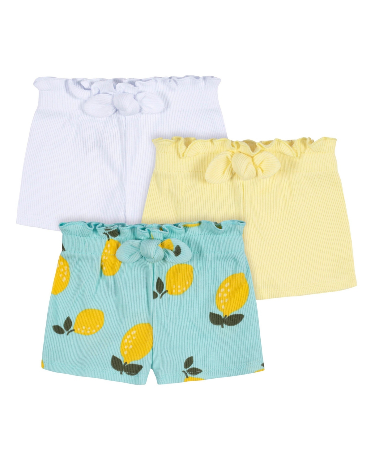 Click here for Gerber Toddler Girls 3-Pack Pull-On Knit Shorts  L... prices
