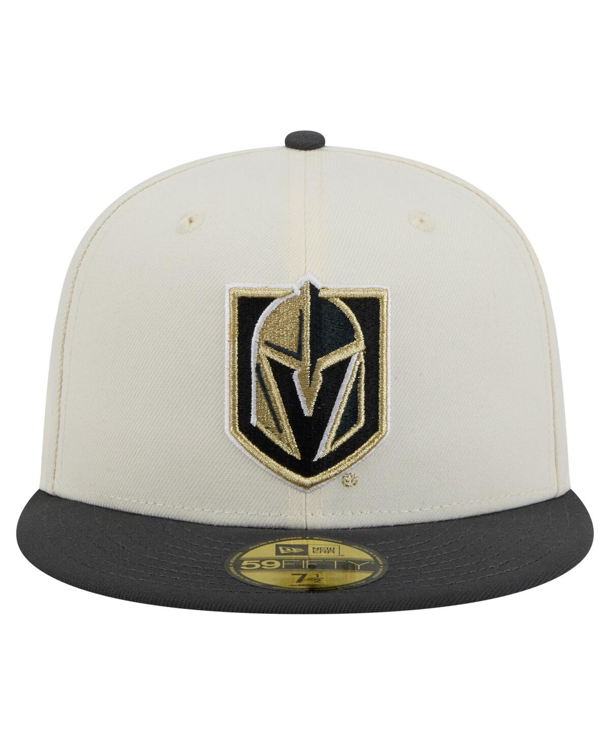 New Era Men's White Vegas Golden Knights Chrome Two-toned 59fifty ...