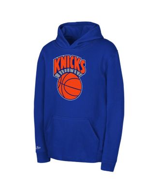 Mitchell & Ness Toddler Blue New York Knicks Retro Logo Pullover Hoodie ...