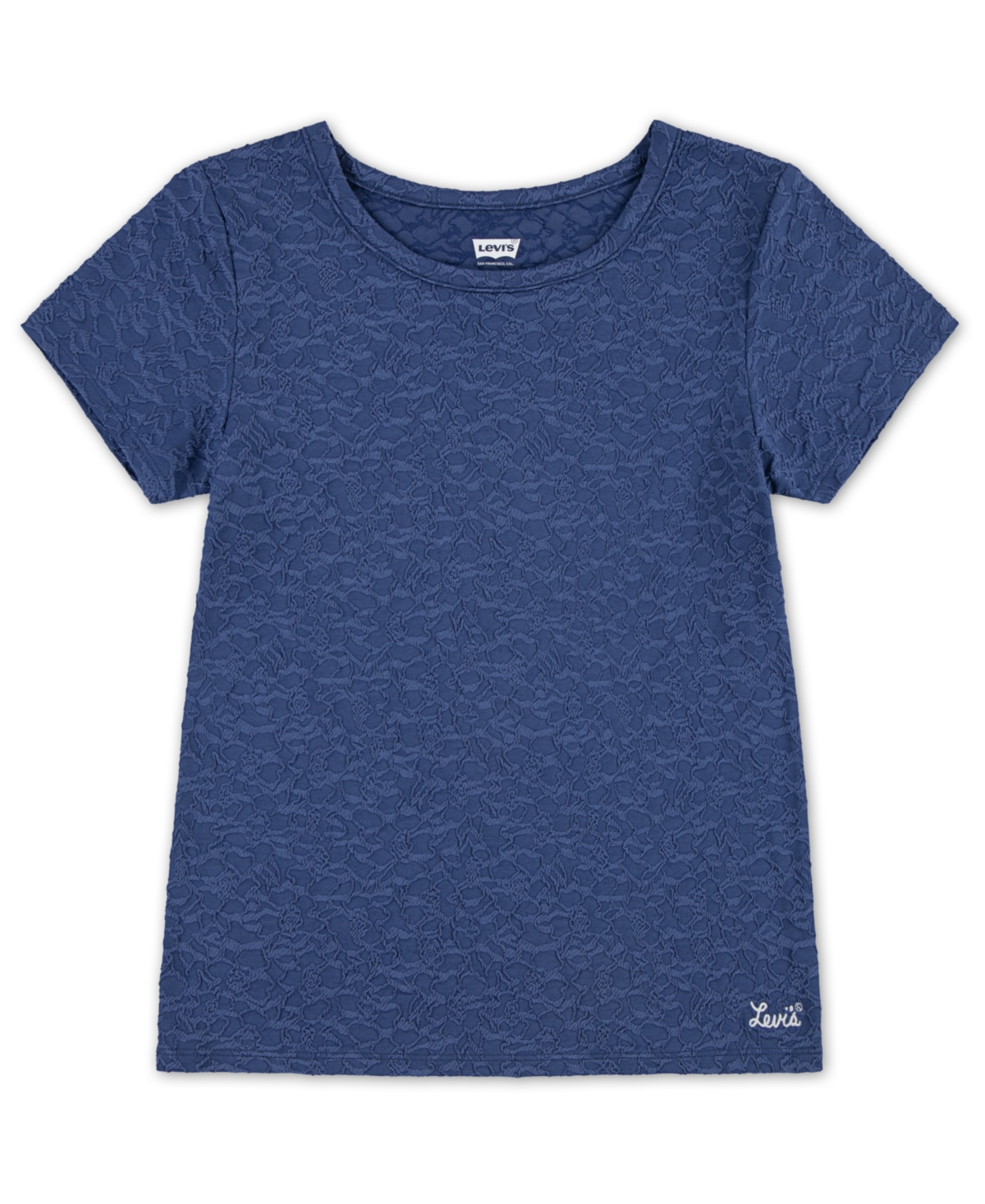 Click here for Levis Big Girls Jacquard T-Shirt - True navy prices
