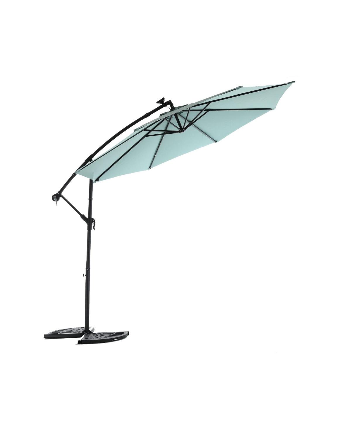 Click here for Mondawe 10ft Solar Led Offset Hanging Market Patio... prices