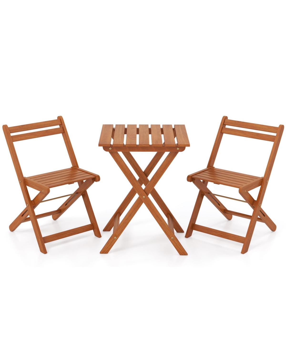 Click here for 3 Piece Solid Wood Furniture Set with 2 Folding Ch... prices