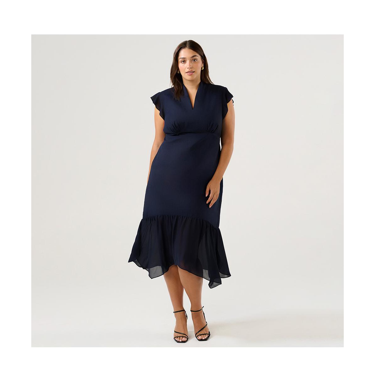 Click here for Estelle Dune Dancer Midi Dress - Navy prices