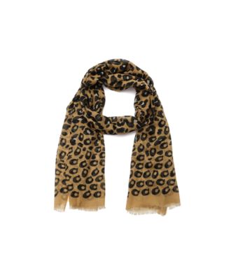COACH Leopard Print Oblong Scarf - Macy's
