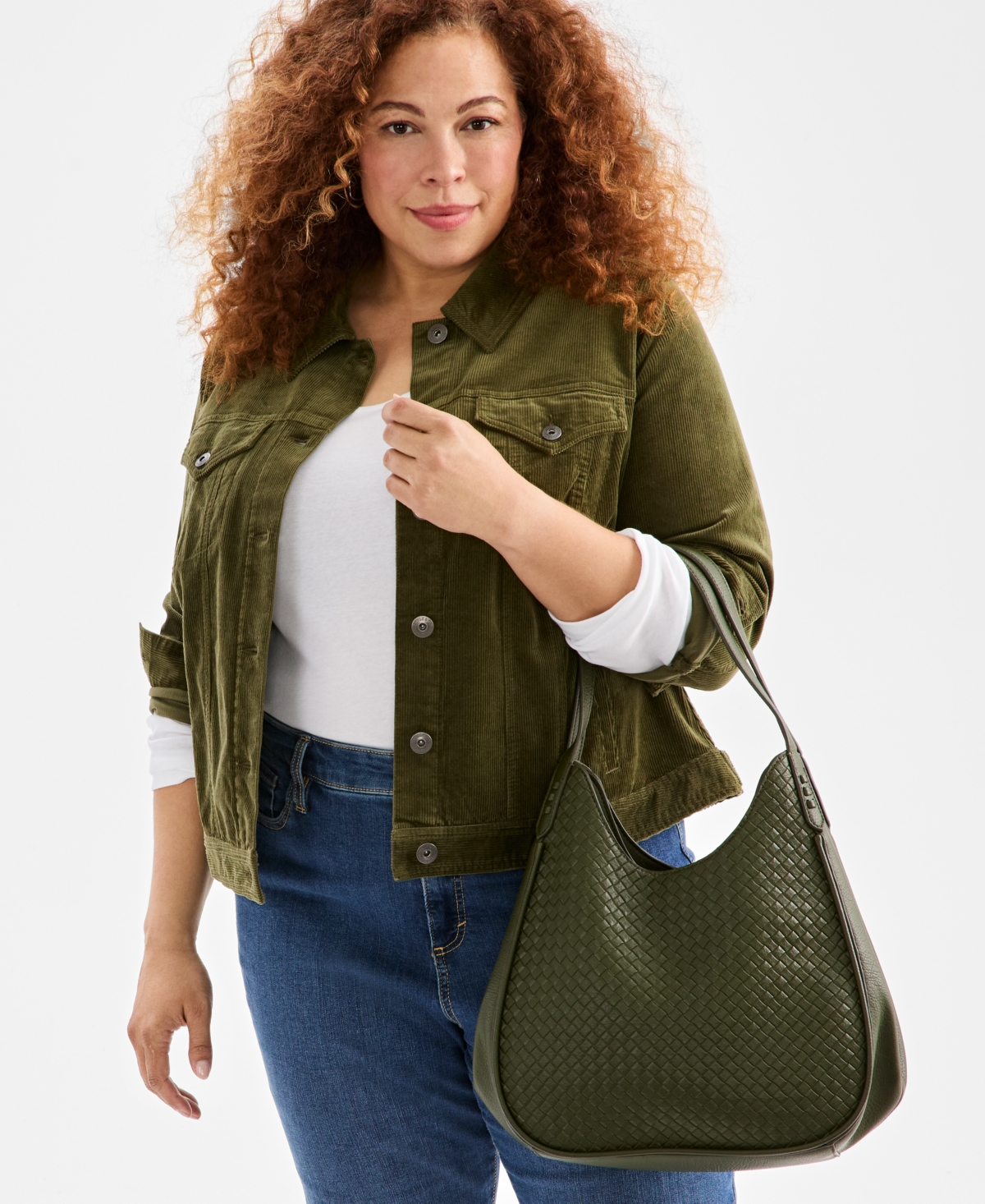 Click here for Style & Co Plus Size Corduroy Button-Front Jacket... prices