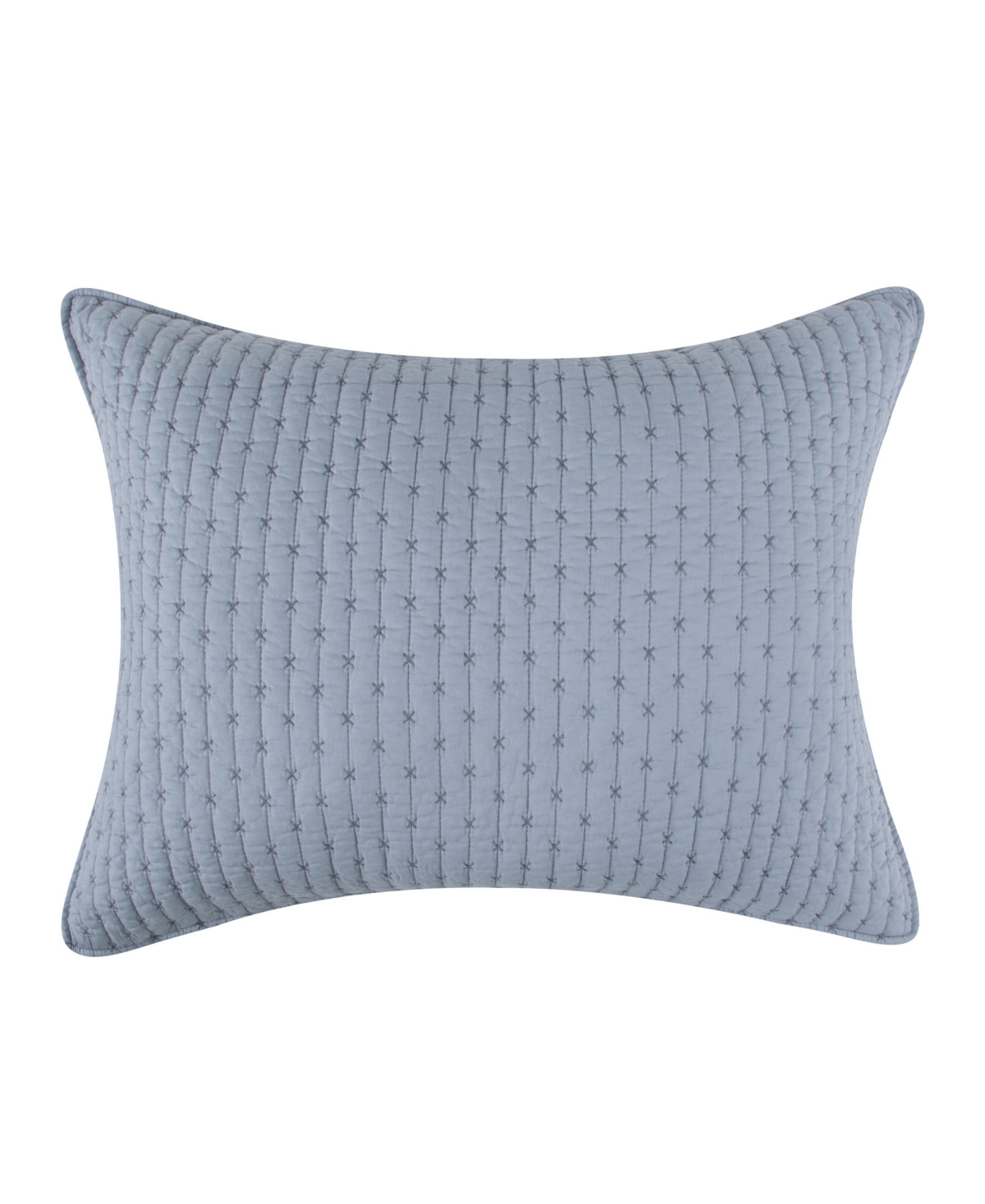 Click here for Levtex Cross Stitch Sham  Standard - Chambray prices