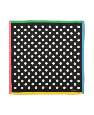 Kate Spade New York Women's Breezy Dot Silk Bandana Scarf - Macy's