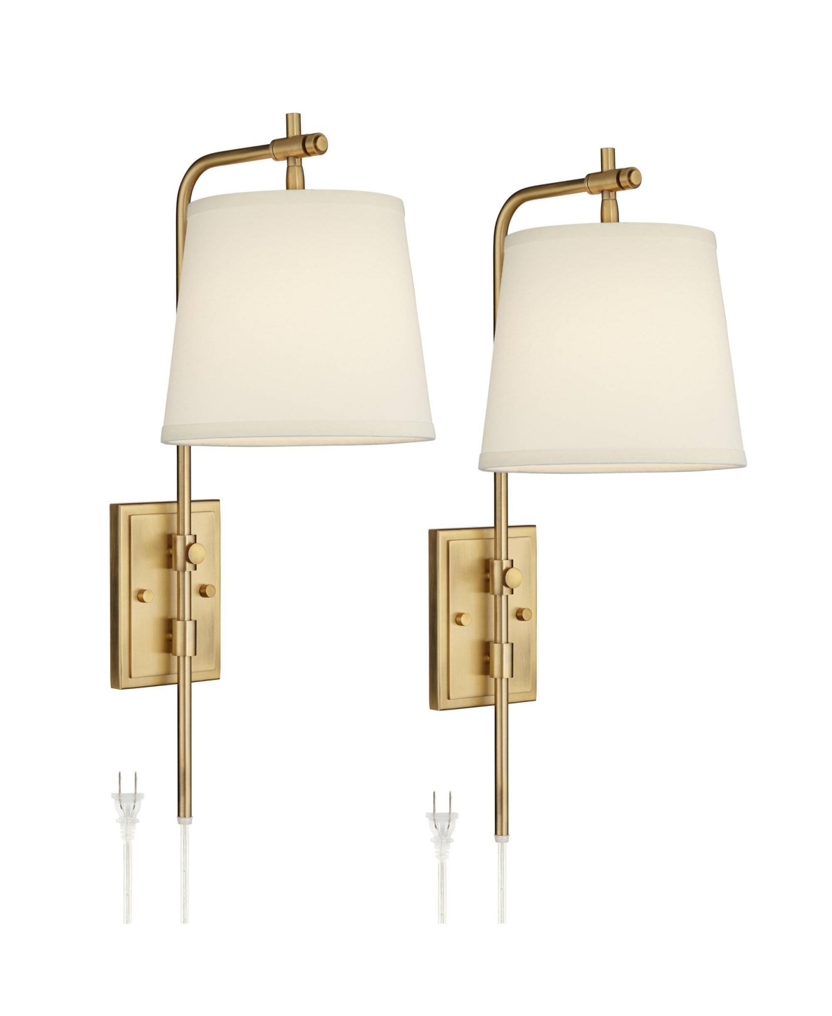 Click here for Barnes and Ivy Seline Modern Wall Lamps Set of 2 W... prices