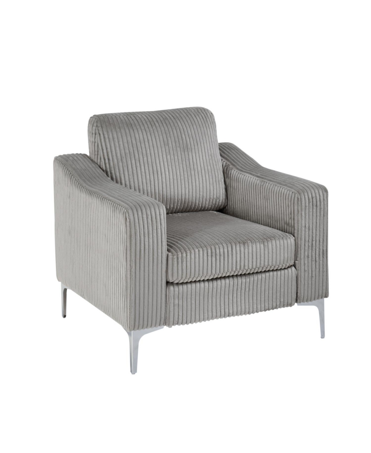 Click here for Gray Corduroy Convertible Sectional Sofa - Gray prices