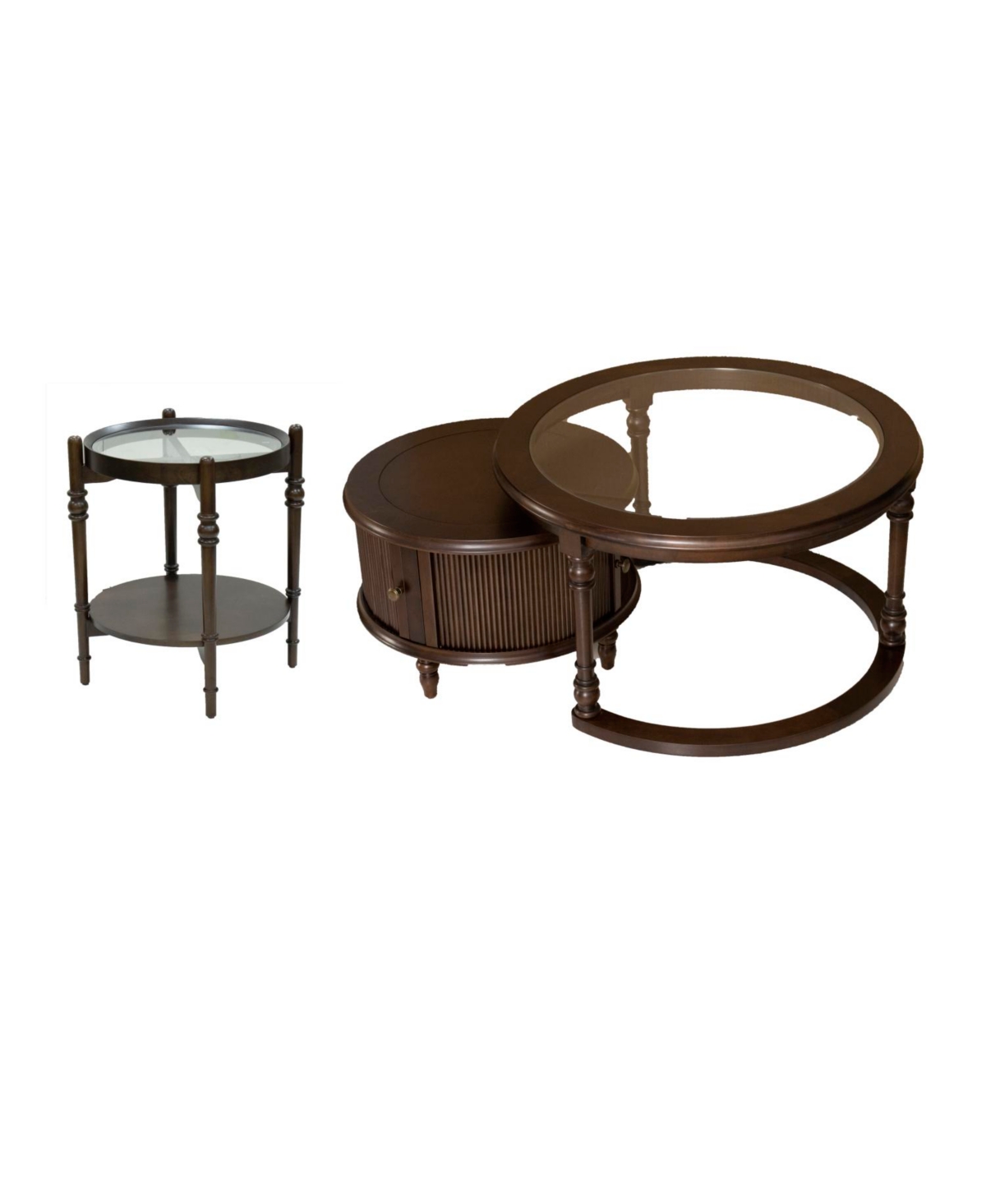 Click here for Streamdale Modern Nesting Coffee Table Set w/ Glas... prices