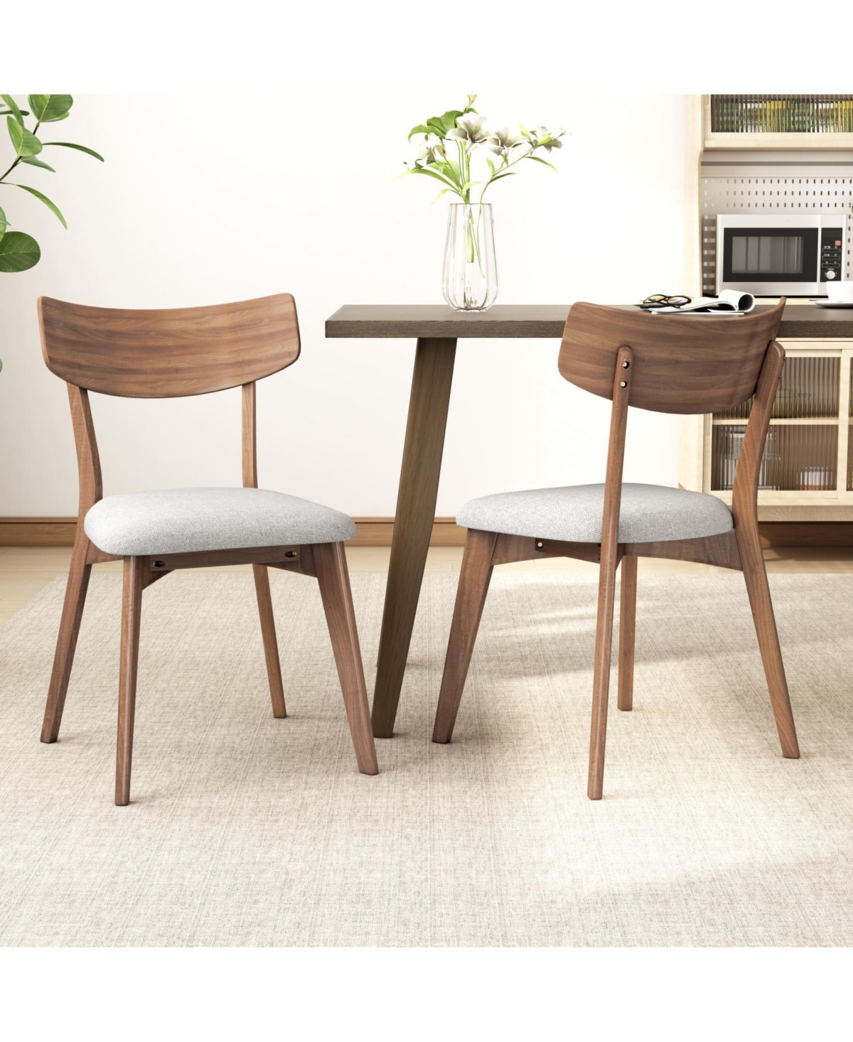 Click here for Streamdale Mid-Century Upholstered Dining Chairs (... prices
