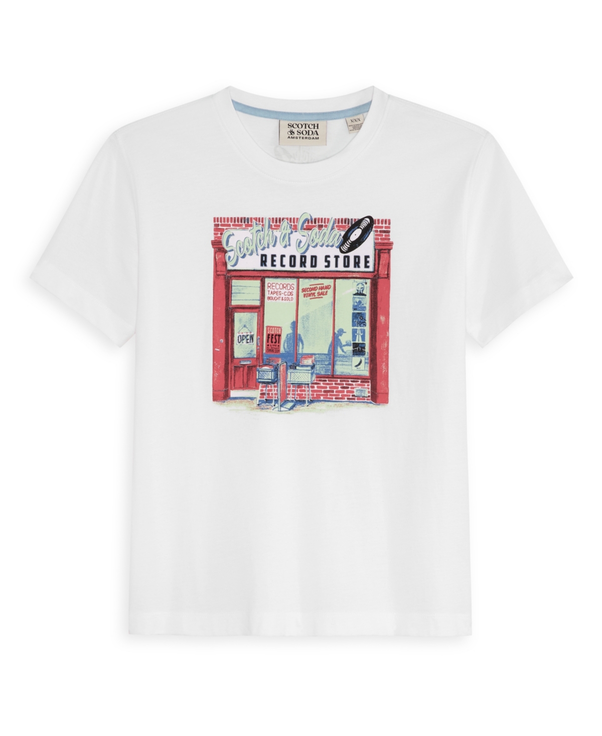 Click here for Scotch & Soda Big Boys Crewneck T-Shirt - Lcent wh... prices