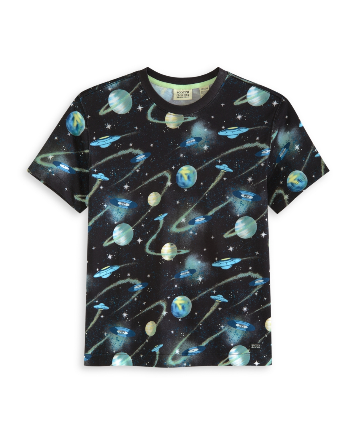 Click here for Scotch & Soda Big Boys Printed T-Shirt - Black prices