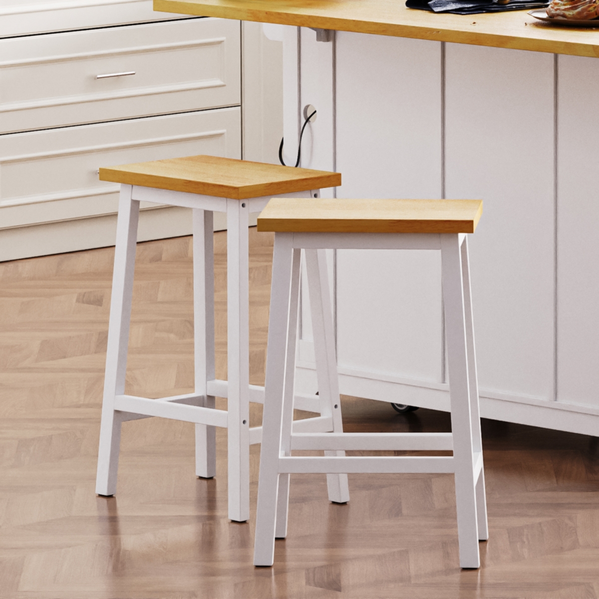 Click here for Streamdale Furniture Solid Wood Bar Stools  25.6 T... prices