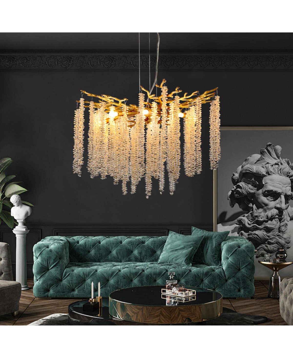 Click here for Streamdale 23.6" Modern Golden Pendant Light... prices