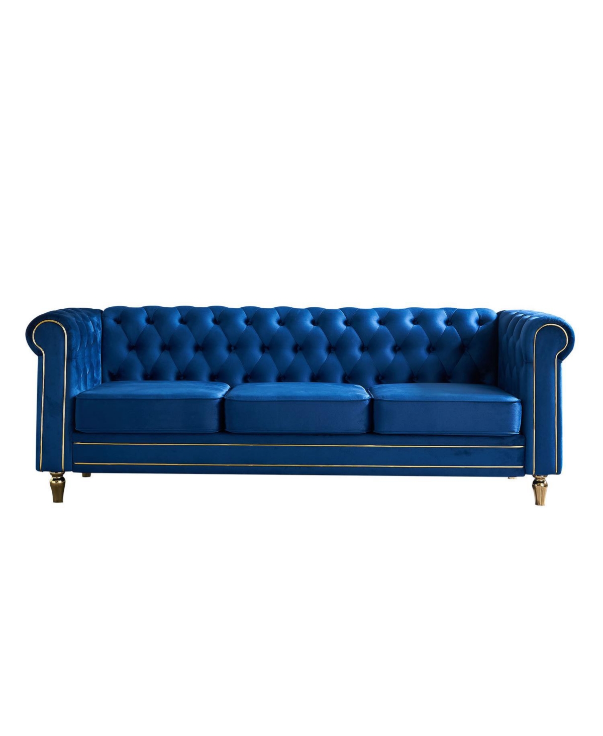 Click here for Streamdale Chesterfield Velvet Sofa 84.65 inch for... prices