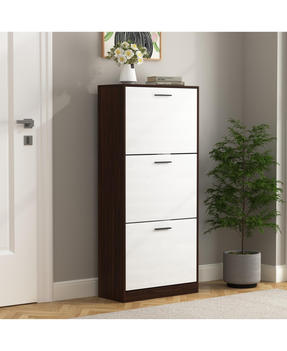 Click here for Streamdale Furniture Shoe Storage Cabinet with 3 W... prices