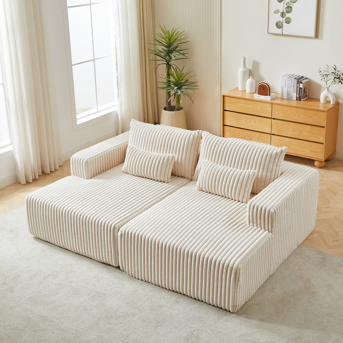Click here for Streamdale Cloud Plush Sectional Lounger with Recl... prices