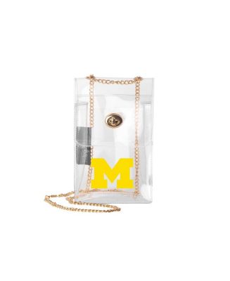 Logo Brands Michigan Wolverines Clear Essential Crossbody Purse - Macy's