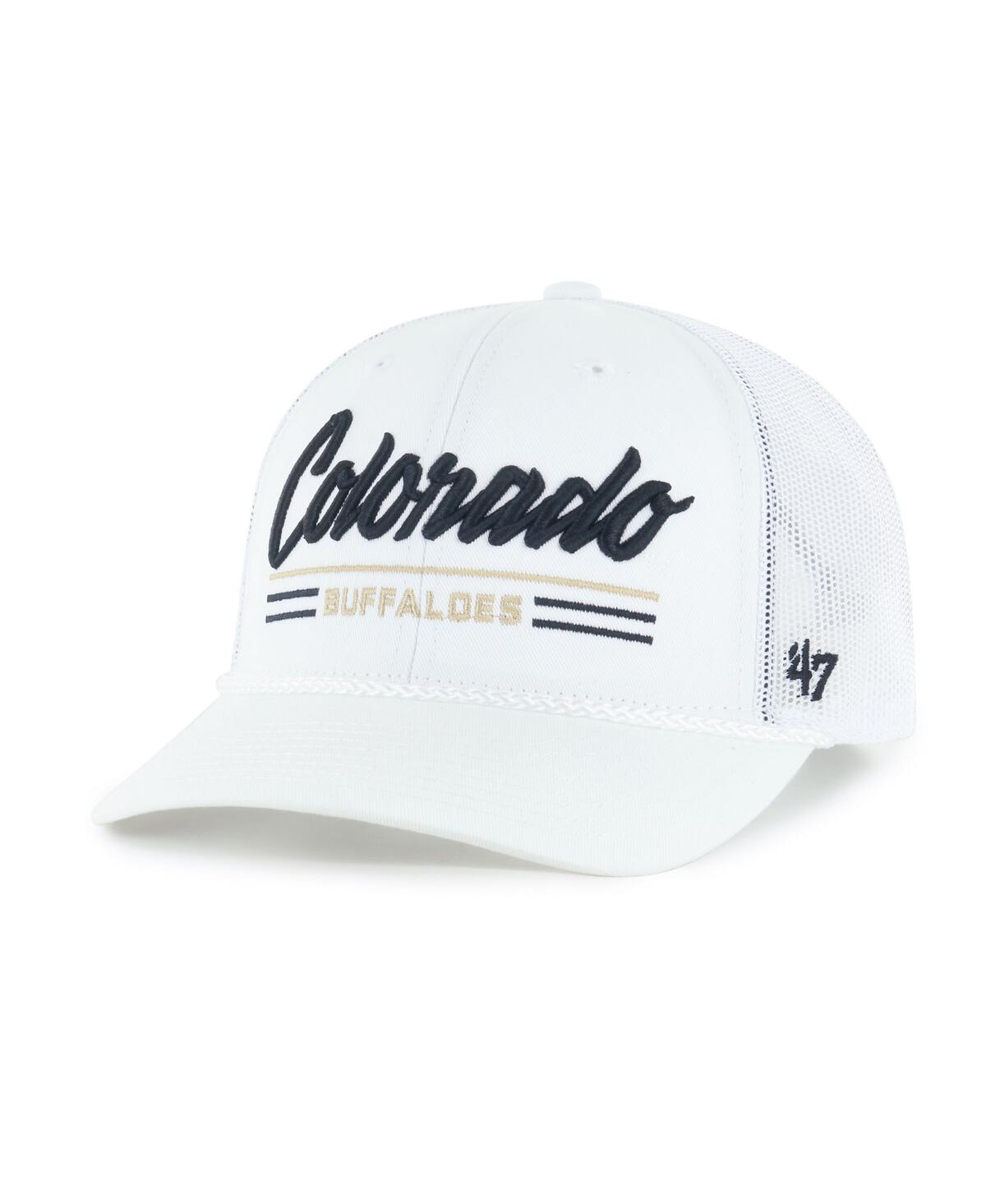 Click here for 47 Brand Mens White Colorado Buffaloes Garner Rope... prices