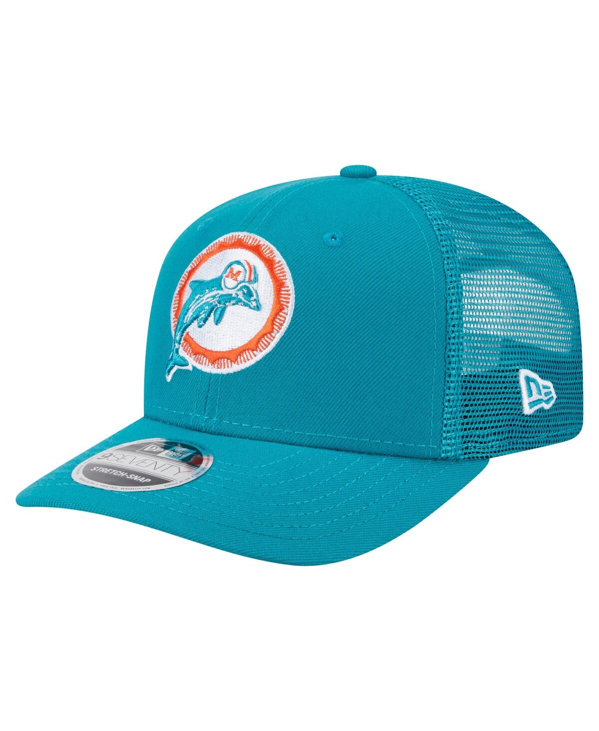 Click here for New Era Mens Aqua Miami Dolphins Main Trucker 9SEV... prices