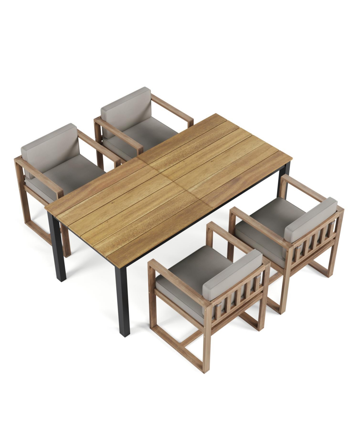 Click here for Streamdale Patio Dining Table and Chairs Set of 5... prices