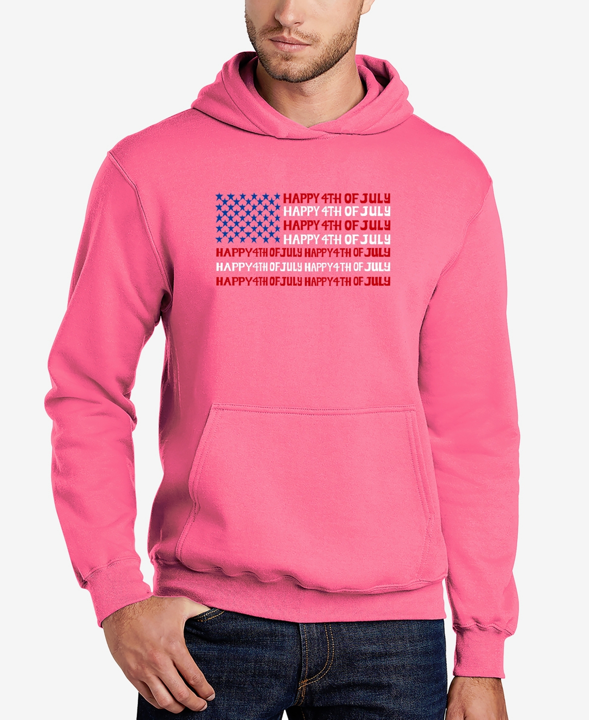 Click here for La Pop Art Mens Happy 4th Of July Word Art Hooded... prices