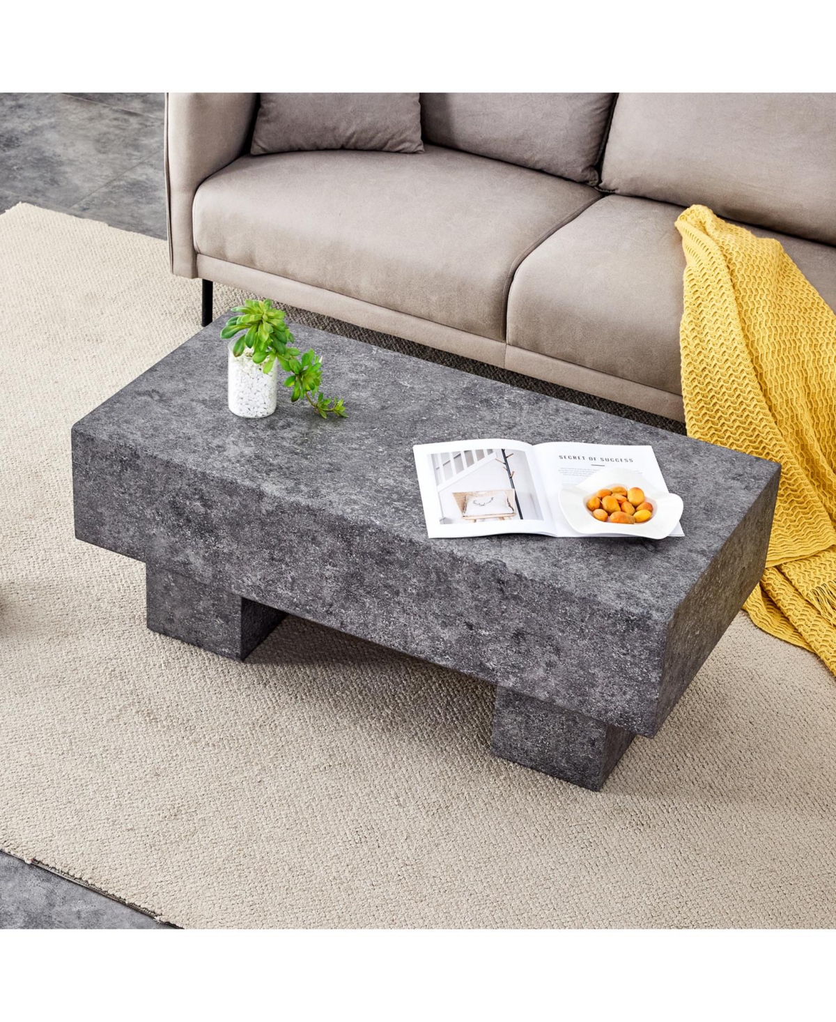 Click here for Streamdale Modern Gray Mdf Coffee Table (43.3"... prices