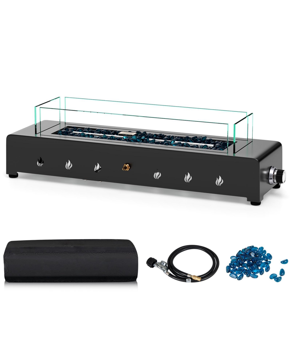 Click here for Portable Mini Fireplace with Wind Guard and Stainl... prices