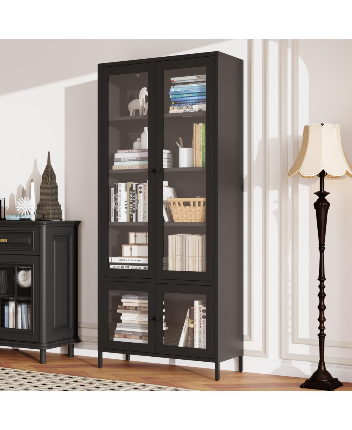 Click here for Streamdale Freestanding Metal Display Cabinet with... prices