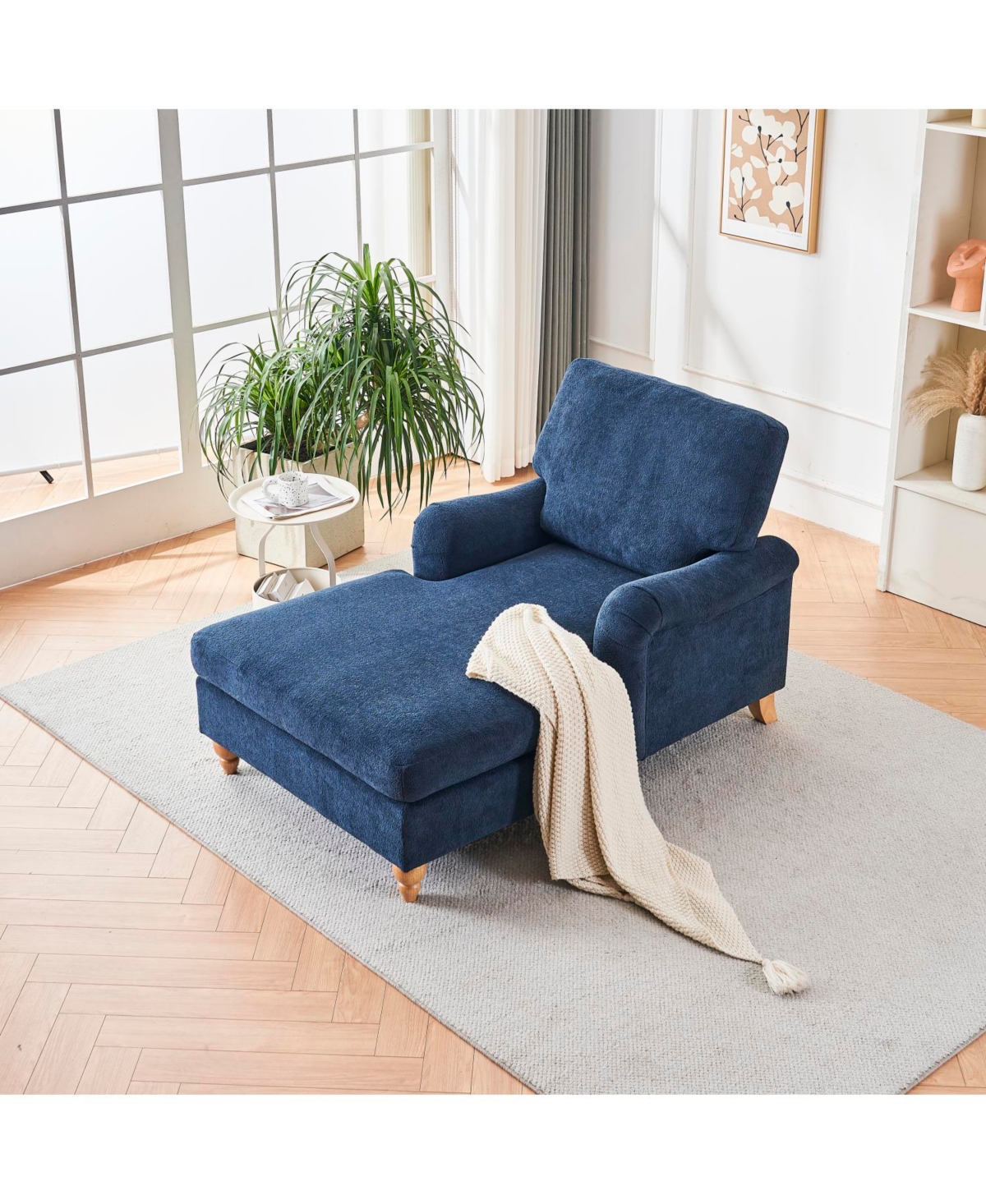 Click here for Modern Mid-Century Indoor Oversized Chaise Lounger... prices