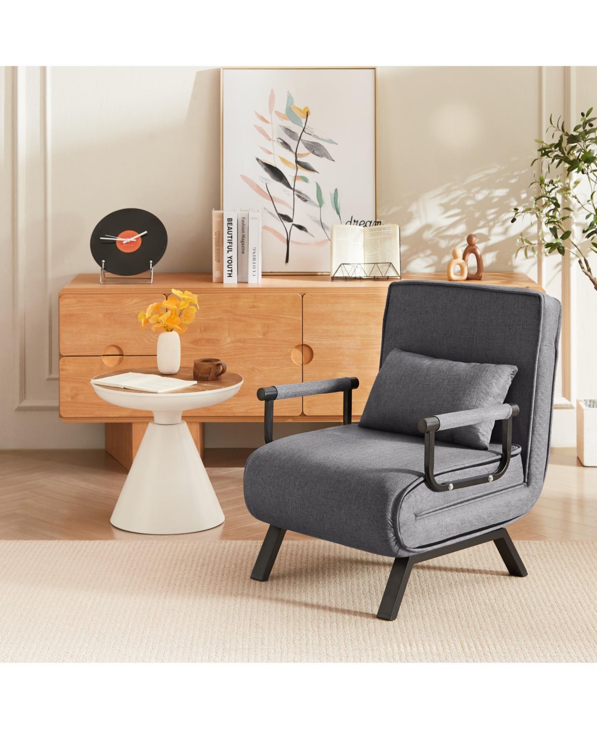 Click here for Streamdale 5-in-1 Convertible Chair Bed Comfy  Adj... prices