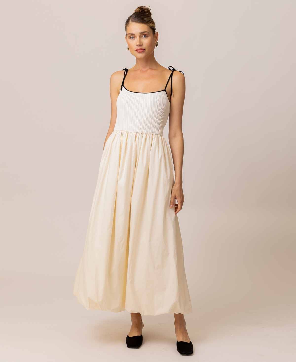 Click here for Line & Dot Womens Jules Mixed-Media Maxi Dress - C... prices