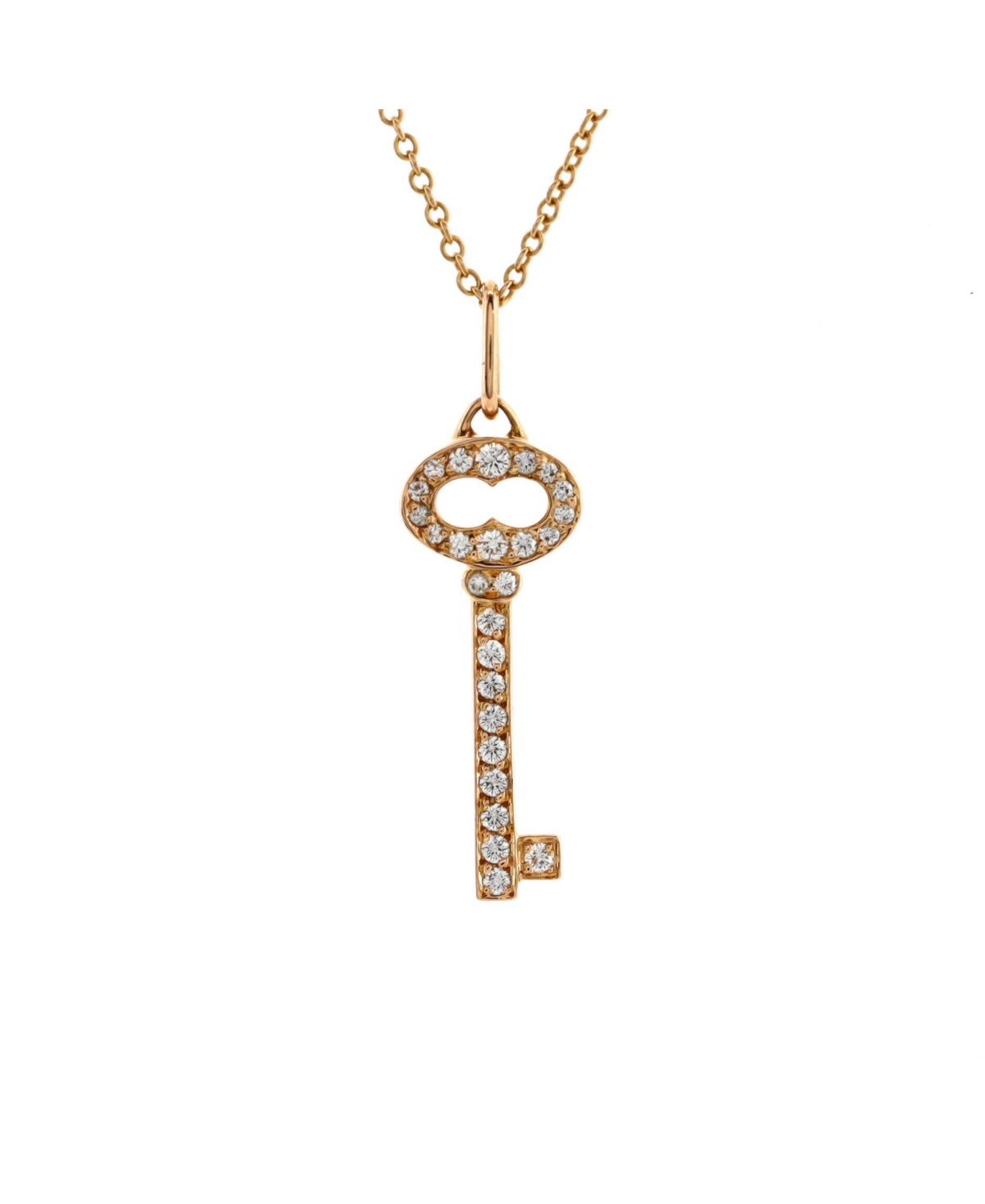 Click here for Pre-Owned Tiffany & Co. Mini Vintage Oval Key Pend... prices