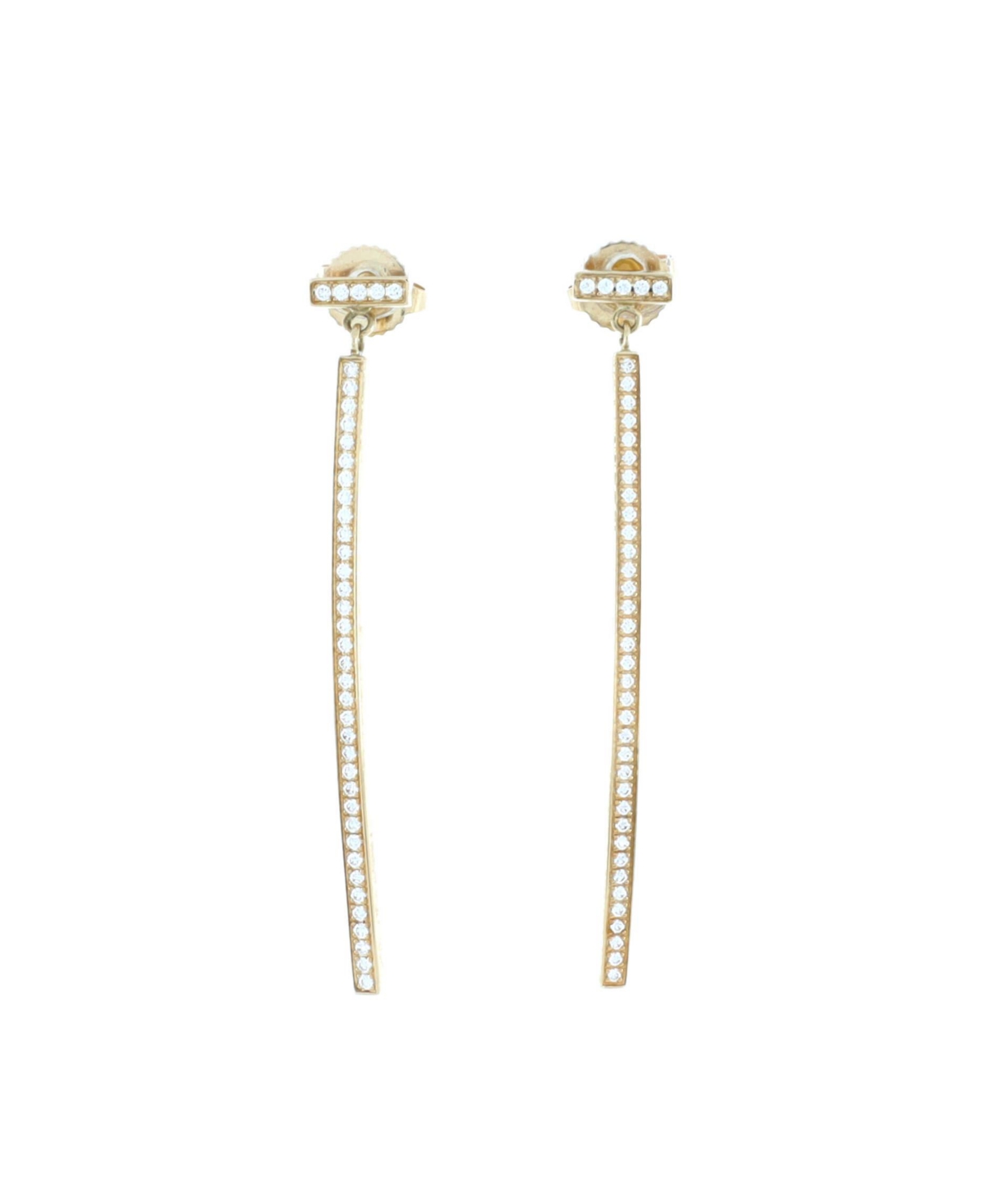 Click here for Pre-Owned Tiffany & Co. T Wire Bar Earrings 18K Go... prices