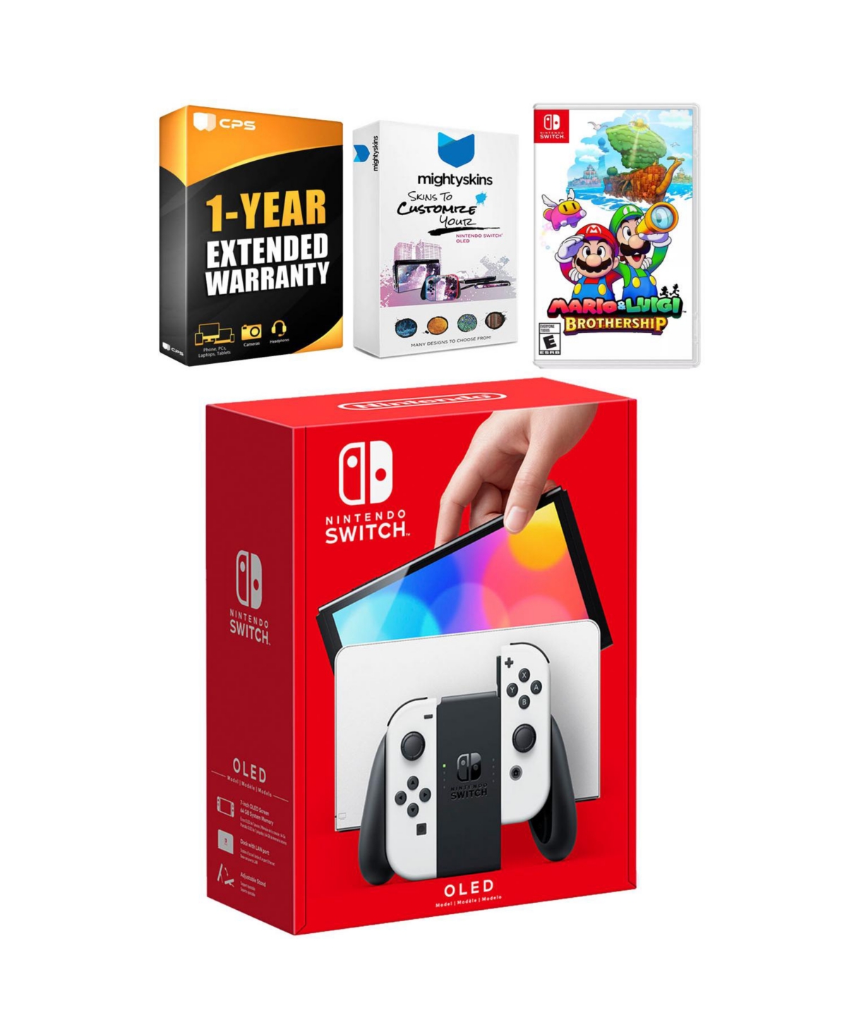 Click here for Nintendo Switch White Oled Console with Mario & Lu... prices