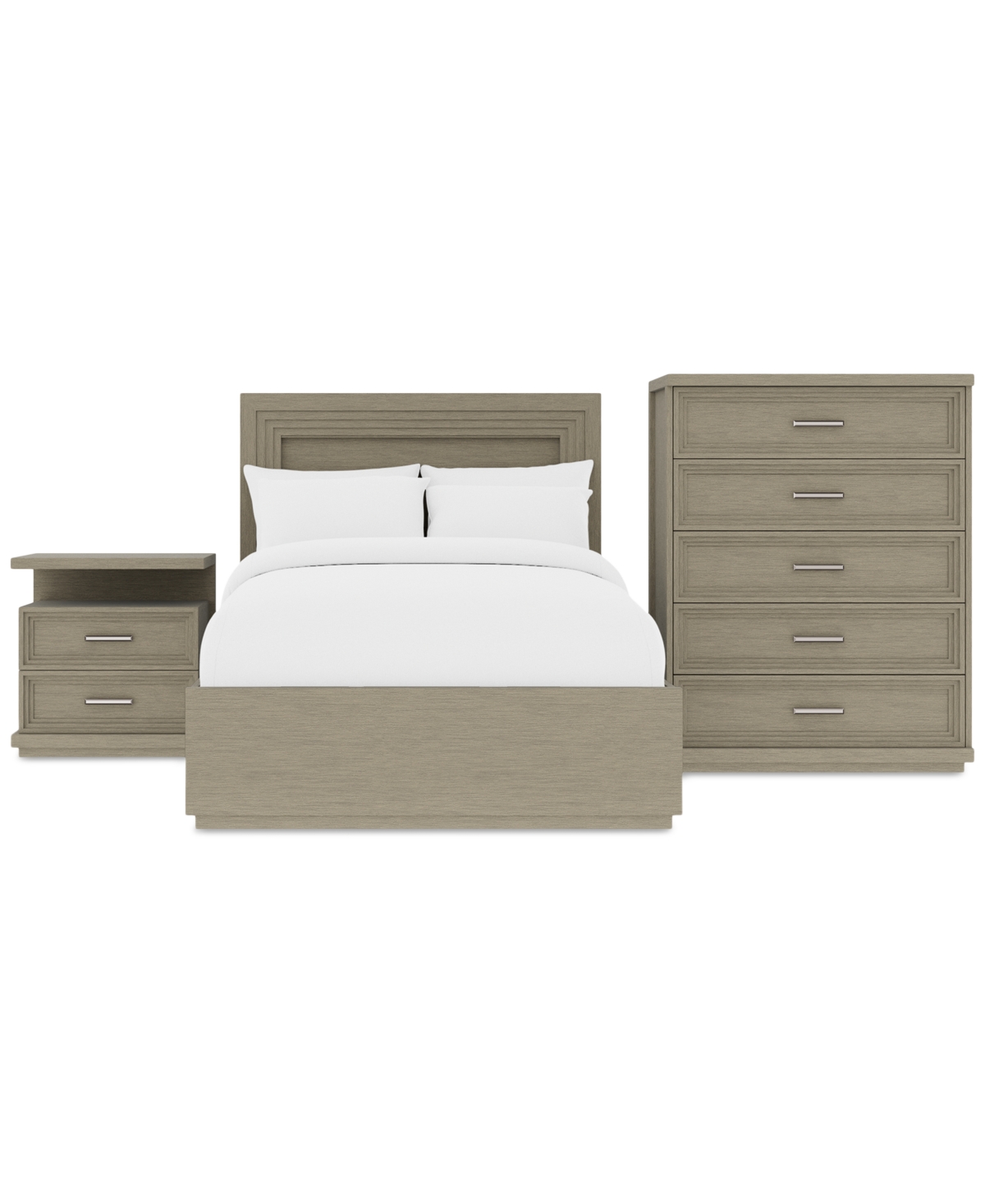 Click here for Cascade 3-Pc. Bedroom Set (Full Bed  Chest & Night... prices