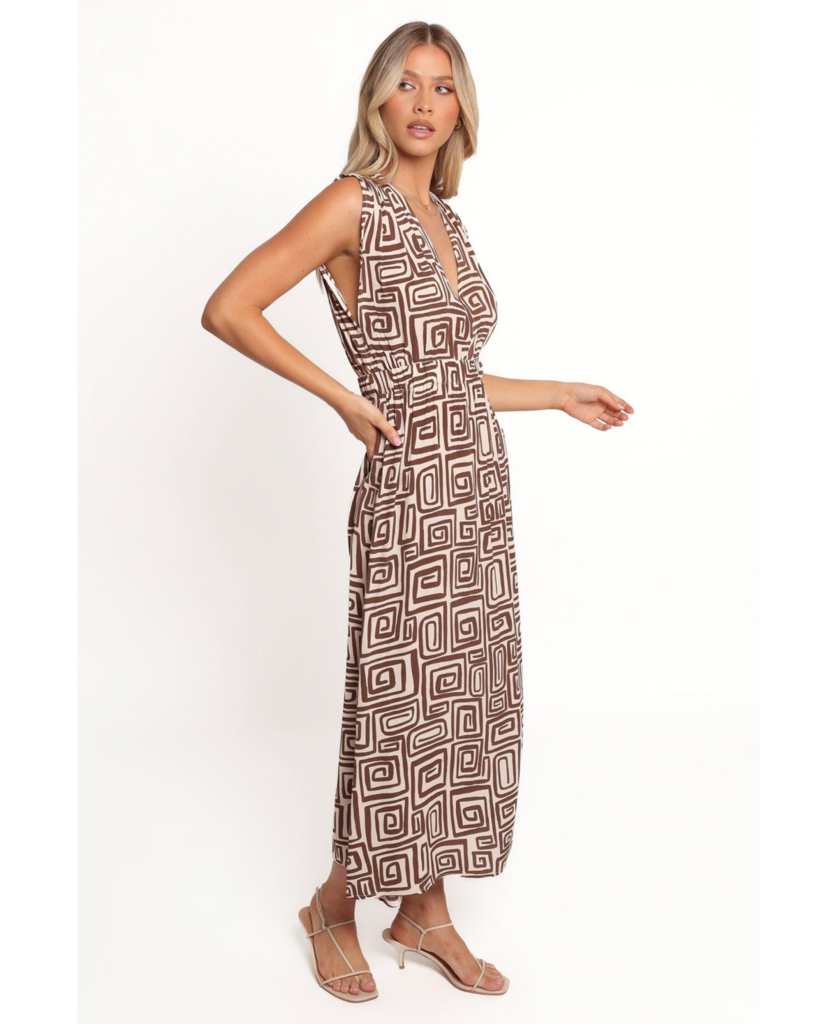 Click here for Petal and Pup Womens Solange Maxi Dress - Chocolat... prices