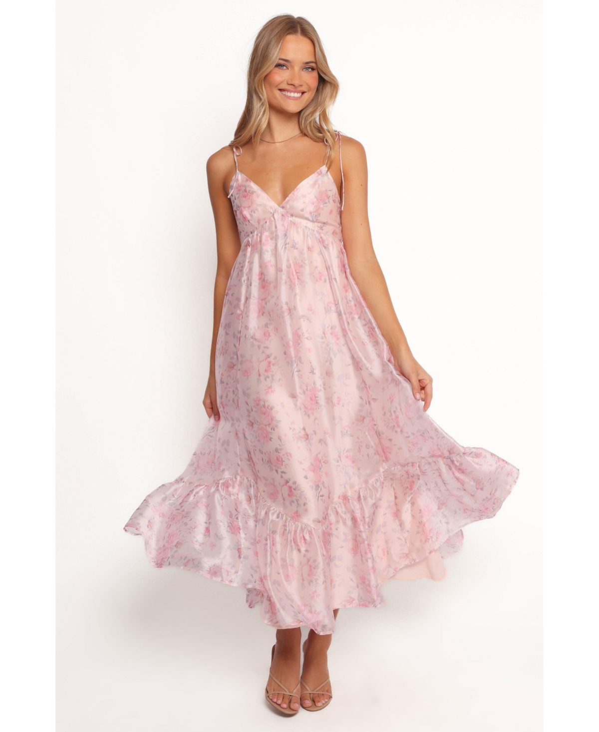 Click here for Petal and Pup Womens Xanthe Maxi Dress - Pink flor... prices
