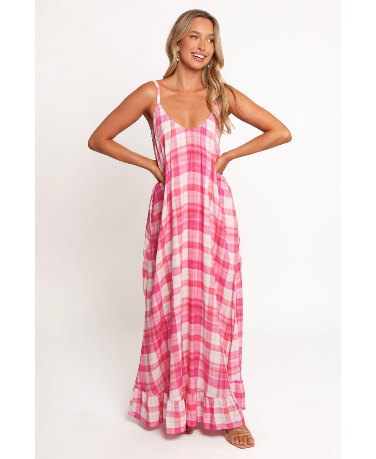 Click here for Petal and Pup Womens Perle Maxi Dress - Pink prices