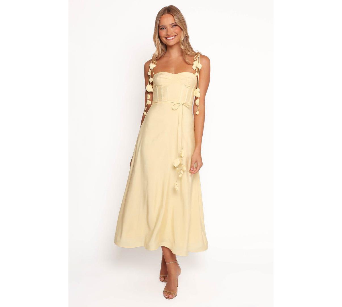Click here for Petal and Pup Womens Della Midi Dress - Yellow prices