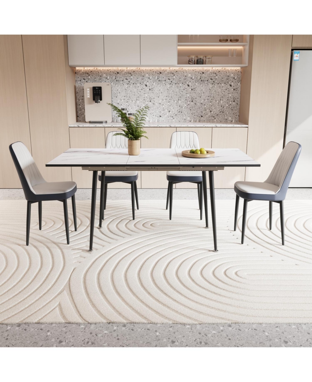 Click here for Streamdale 47-63" Expandable Dining Set Table... prices