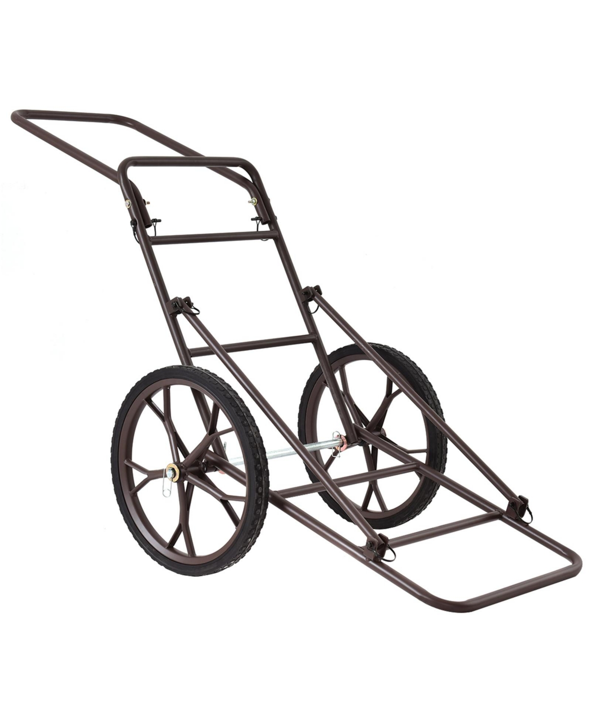 Click here for Larger Capacity Folding Deer Game Cart - Brown prices