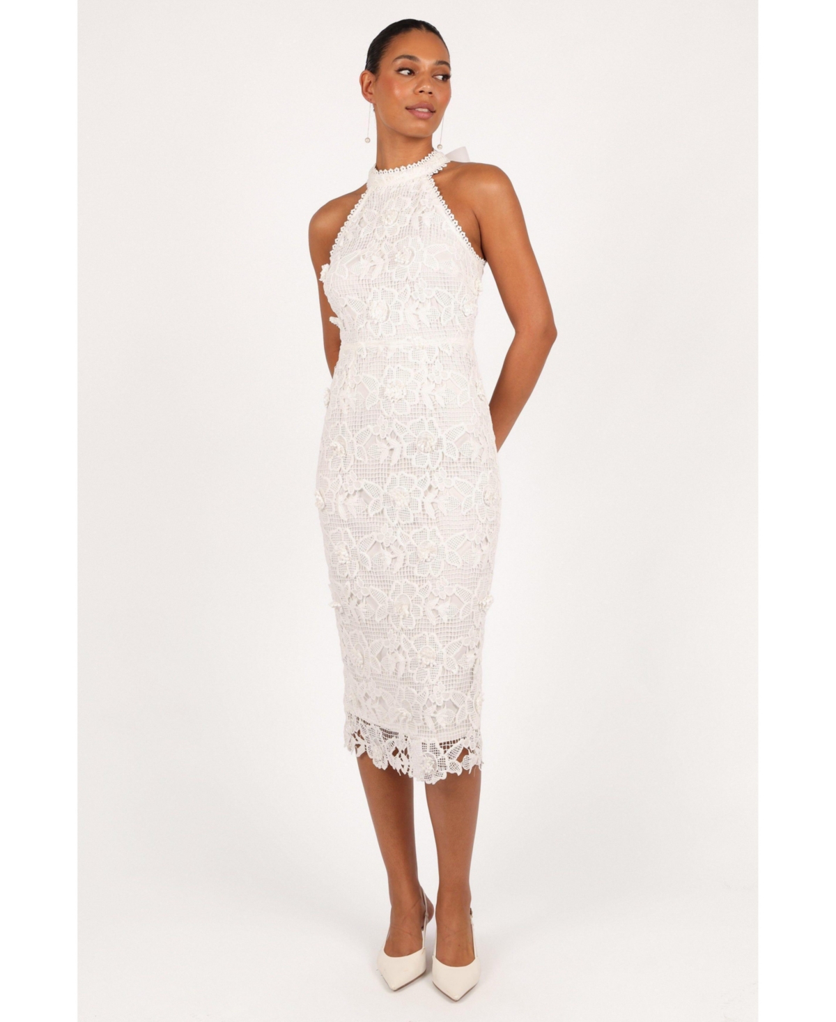 Click here for Petal and Pup Womens Adalyn Halterneck Midi Dress... prices