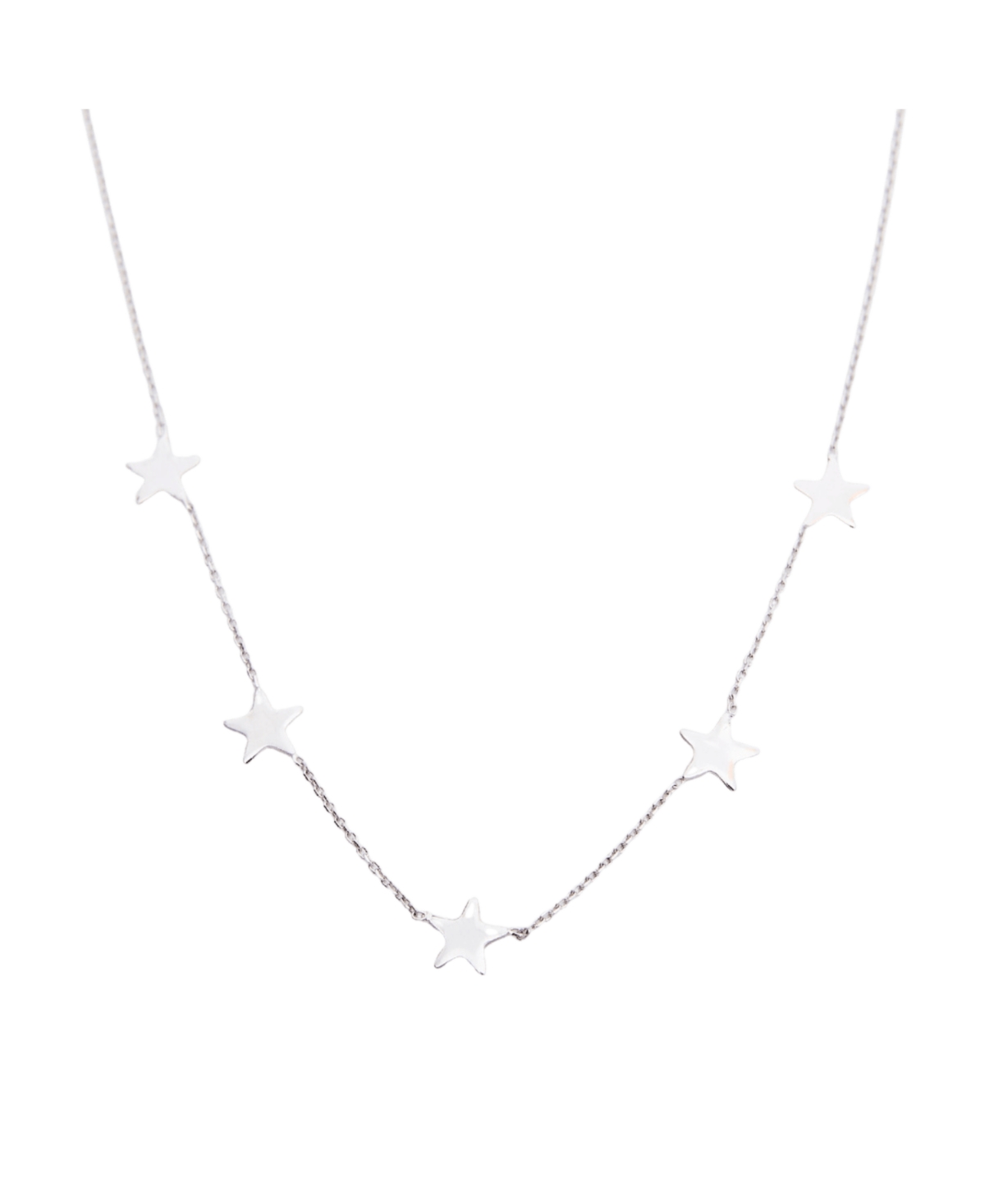 Click here for Spero London Star Sterling Silver Station Necklace... prices