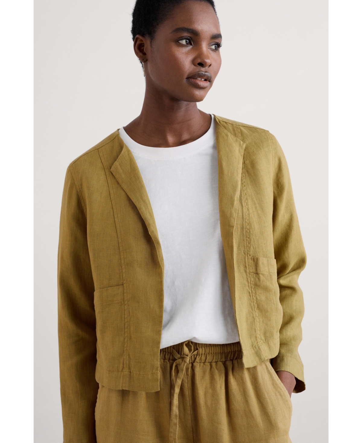 Click here for Seasalt Cornwall Womens Country Lane Jacket - Pear prices