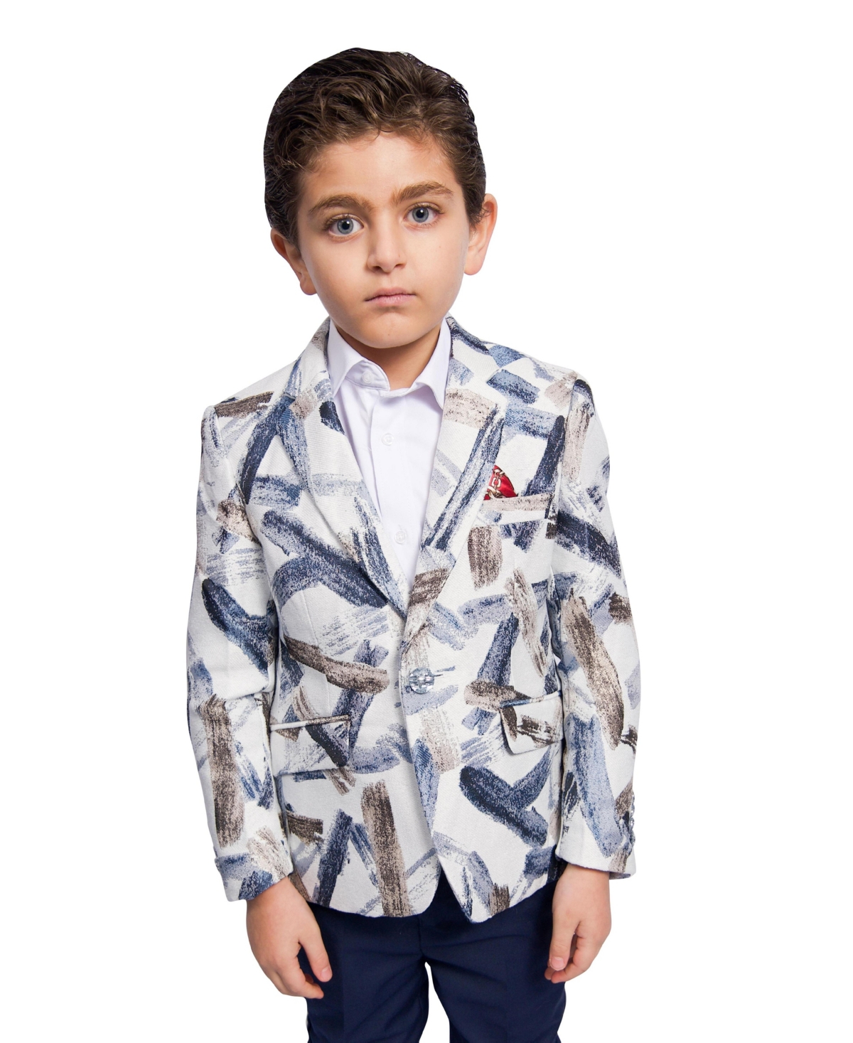 Click here for Elie Balleh Toddler Light Navy Slim Fit Classicjac... prices